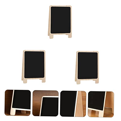 STOBOK 9 Pcs Message Board Desk Top Decor Buffet Labels Wedding Table Decor Mini Display Blackboard Table Guest Numbers Decor Black Board Message Sign Memo Boards Wooden Writing Borads