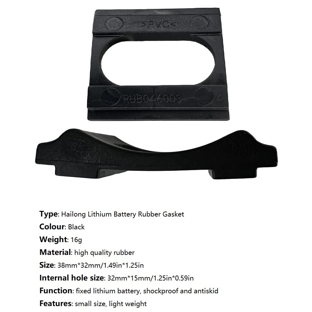通用 Ebike Battery Rubber Pad Electric Bike Hailong Max G56 G70 Battery Shock Replacement Parts