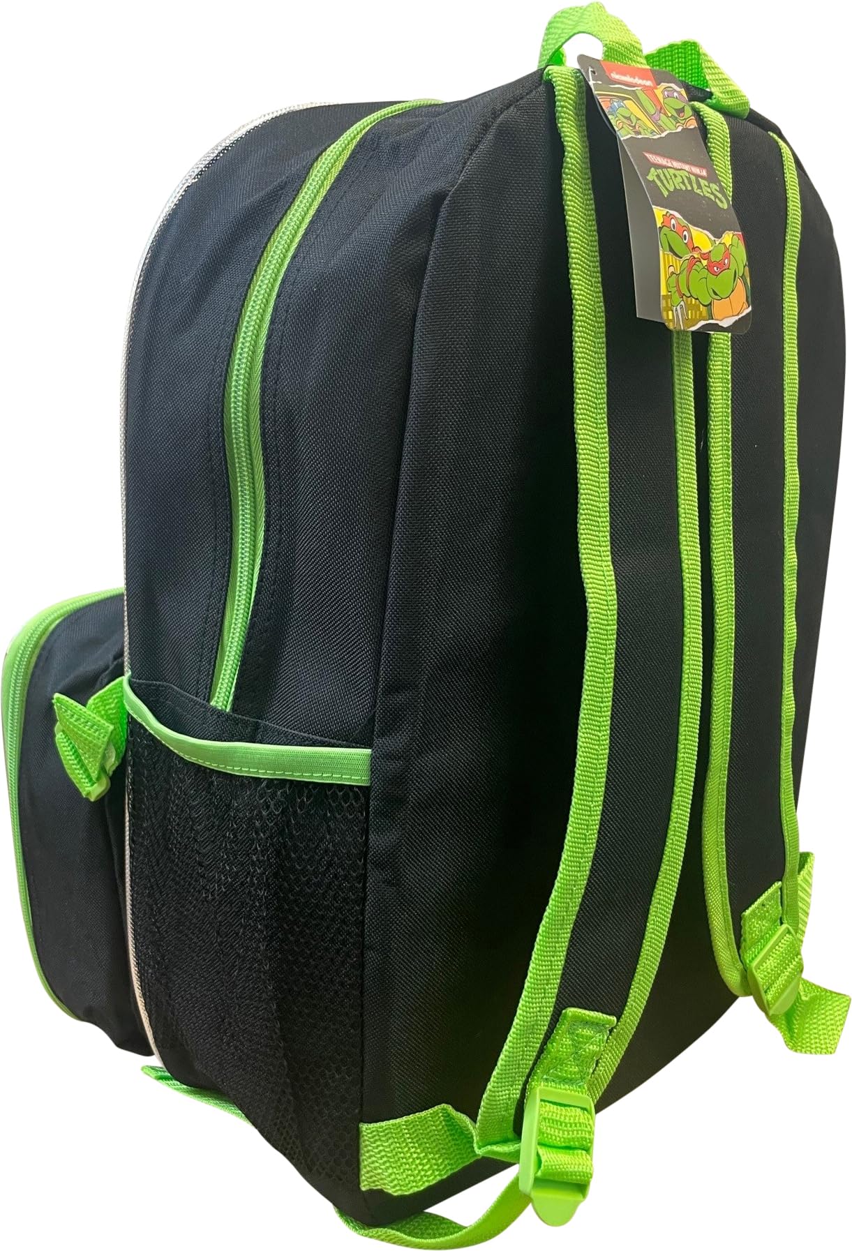 Ruz Group Kid's Licensed 16 Inch Backpack With Removable Lunch Box Set (Ninja Turtles)