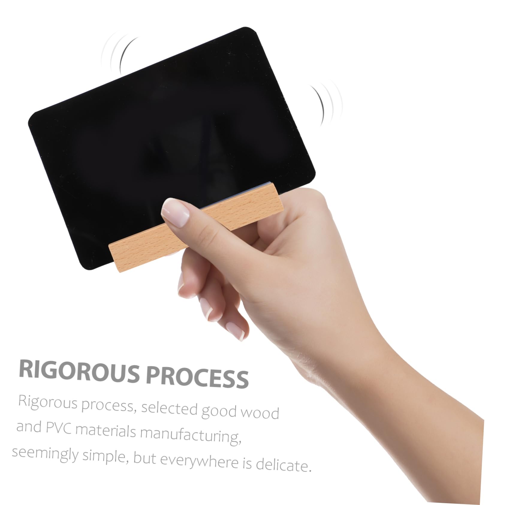 STOBOK Handwritten Price Tag Practical Blackboard Message Board Memo Board Message Display Board Home Sign Board Signs Office Board Stand Table Board Writing Board Wooden Beech