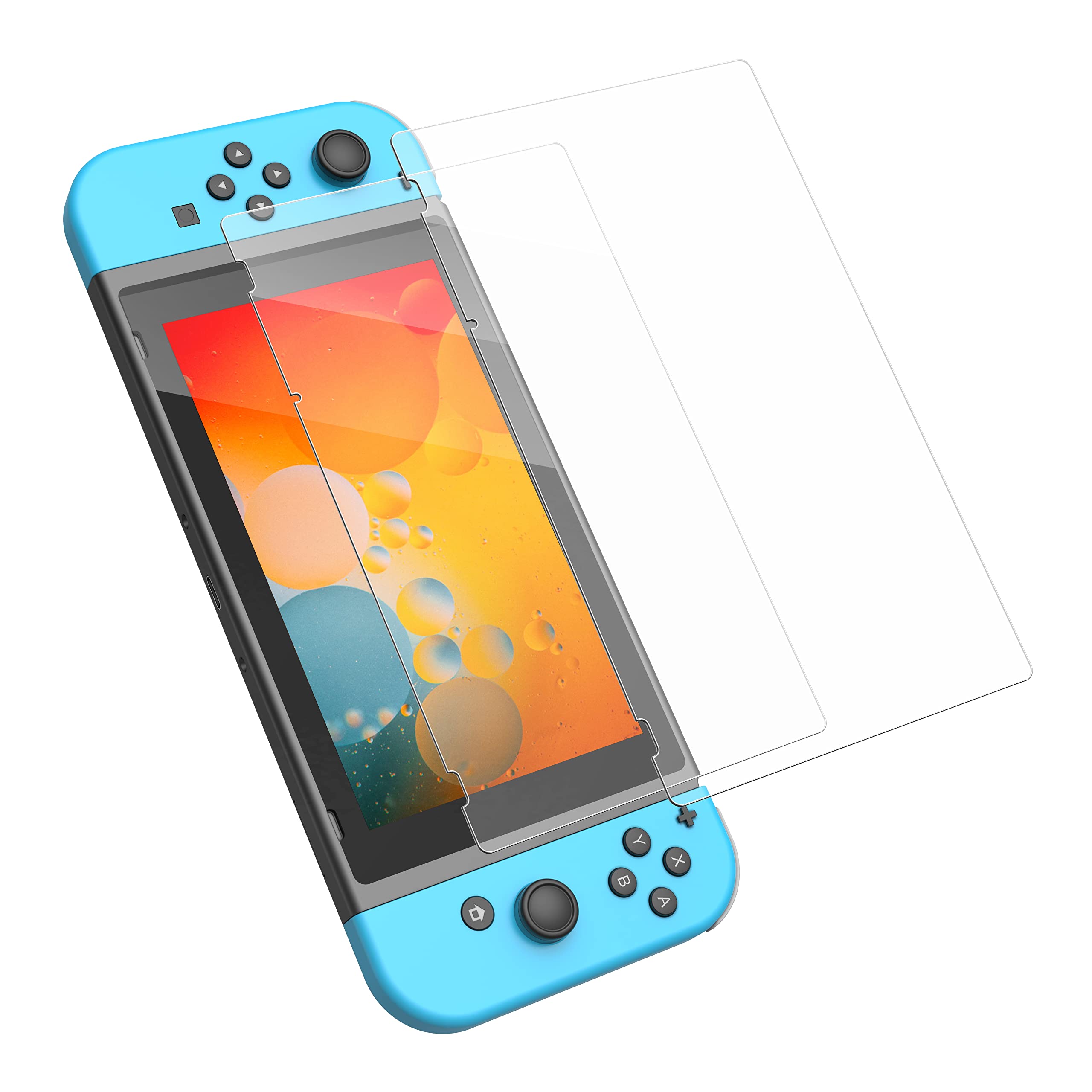 WeGear Screen Protector for Nintendo Switch 2017, Tempered Glass Film,2 Pack