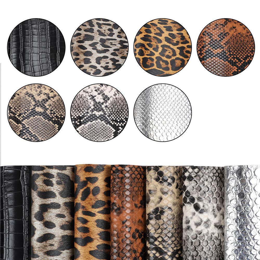 SGHUO 15pcs Faux Leather Sheets Embossed Fabric Sheets for Making Earrings, Hair Bows, Keychains and DIY Valentine's Day Craft (6.3 Inches x 8.3 Inches)