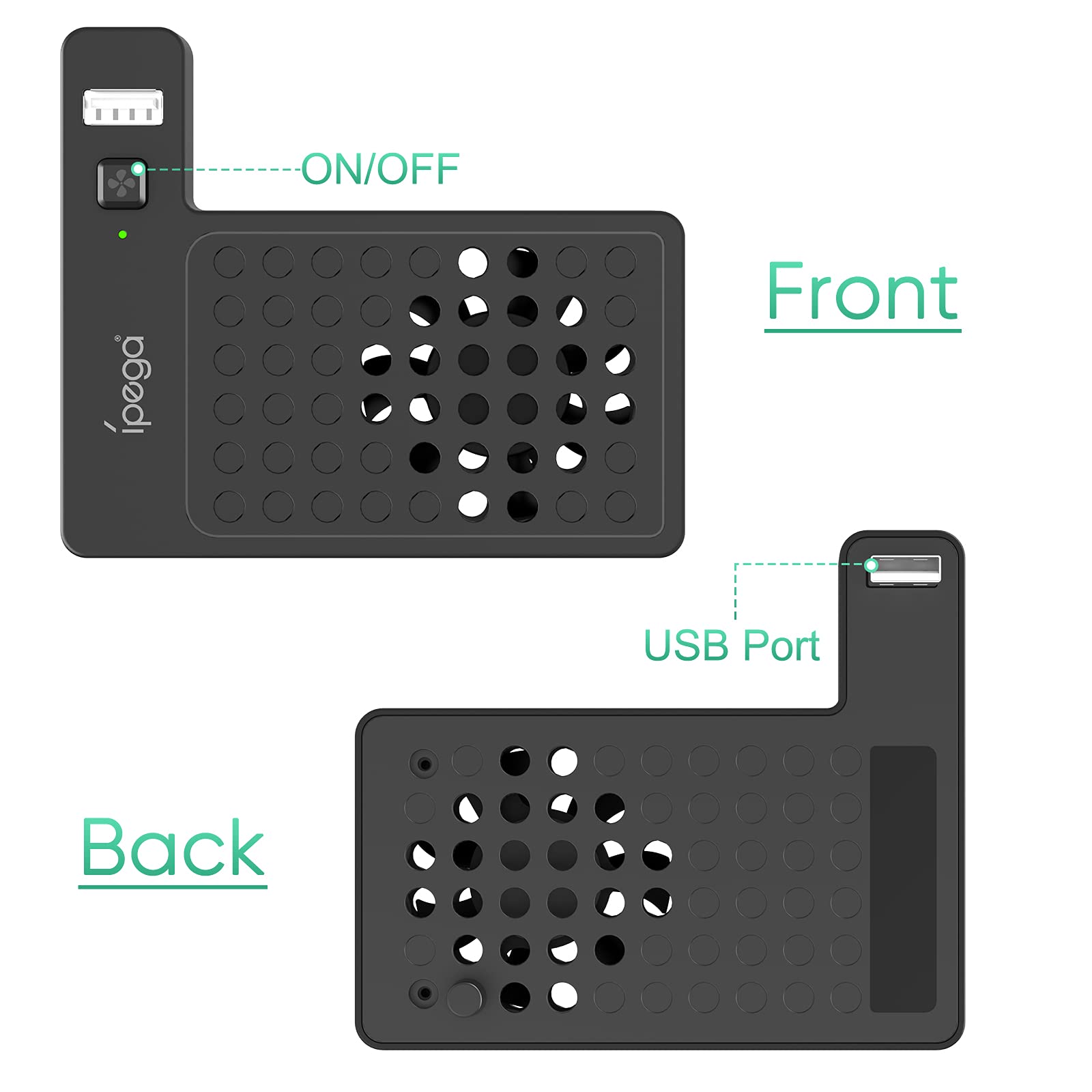 Vertical Cooling Fan for Xbox Series X, USB Powered Cooling Fan Cooler Standing Mount with USB Hub Port, On/Off Switch, Compatible with Xbox Series X Console