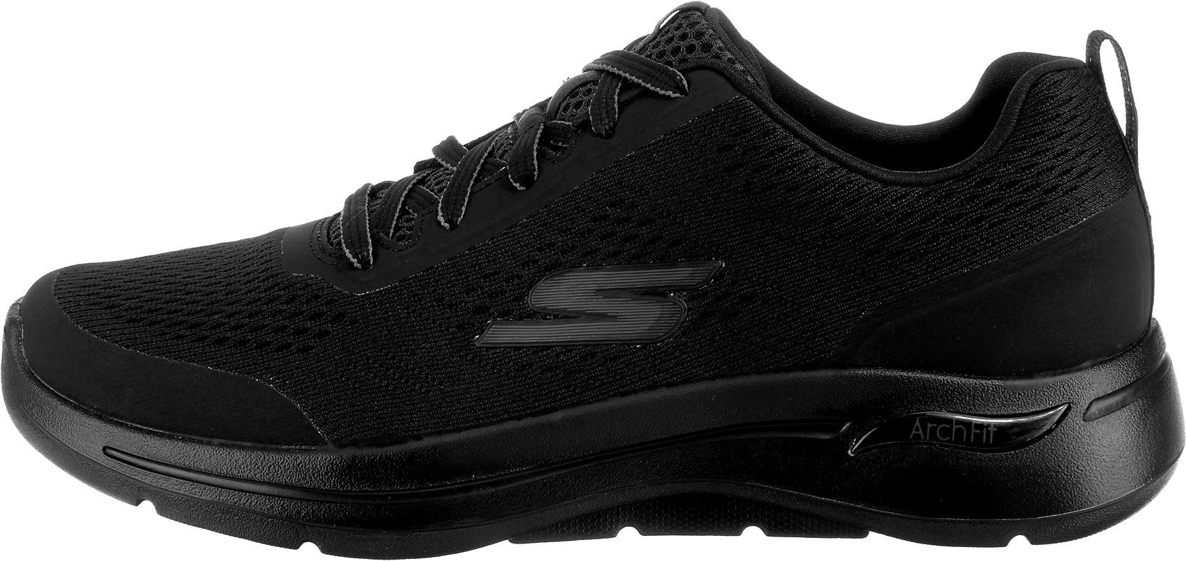 Skechers Men's Gowalk Arch Fit-Athletic Workout Walking Shoe with Air Cooled Foam Sneaker, Black, 8