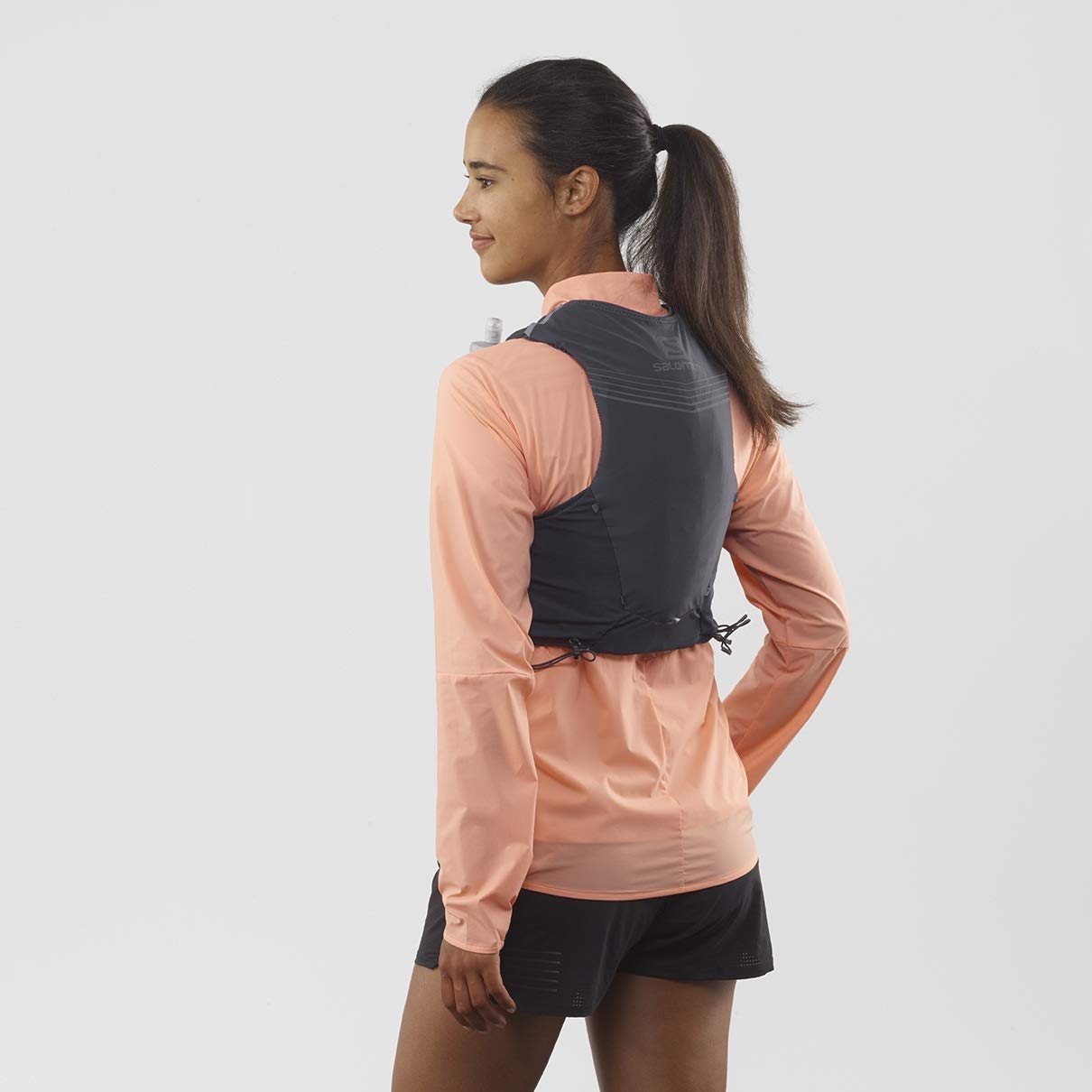 SALOMON Unisex_Adult Advanced Skin 5 Set Running Vest, Ebony, X-Large