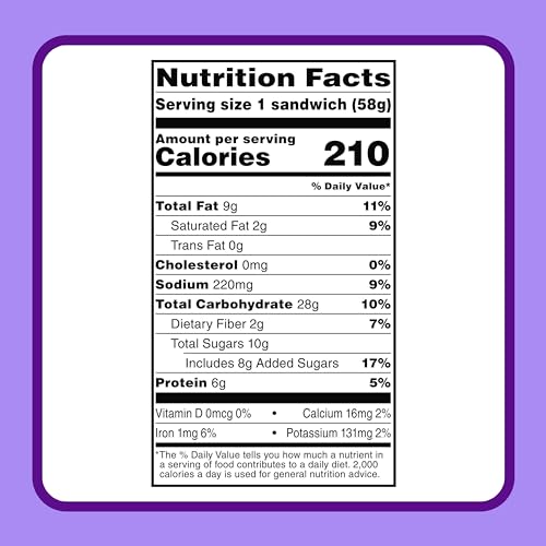 Smucker's Uncrustables Frozen Peanut Butter & Grape Jelly Sandwiches, 10 Count, Thaw & Eat
