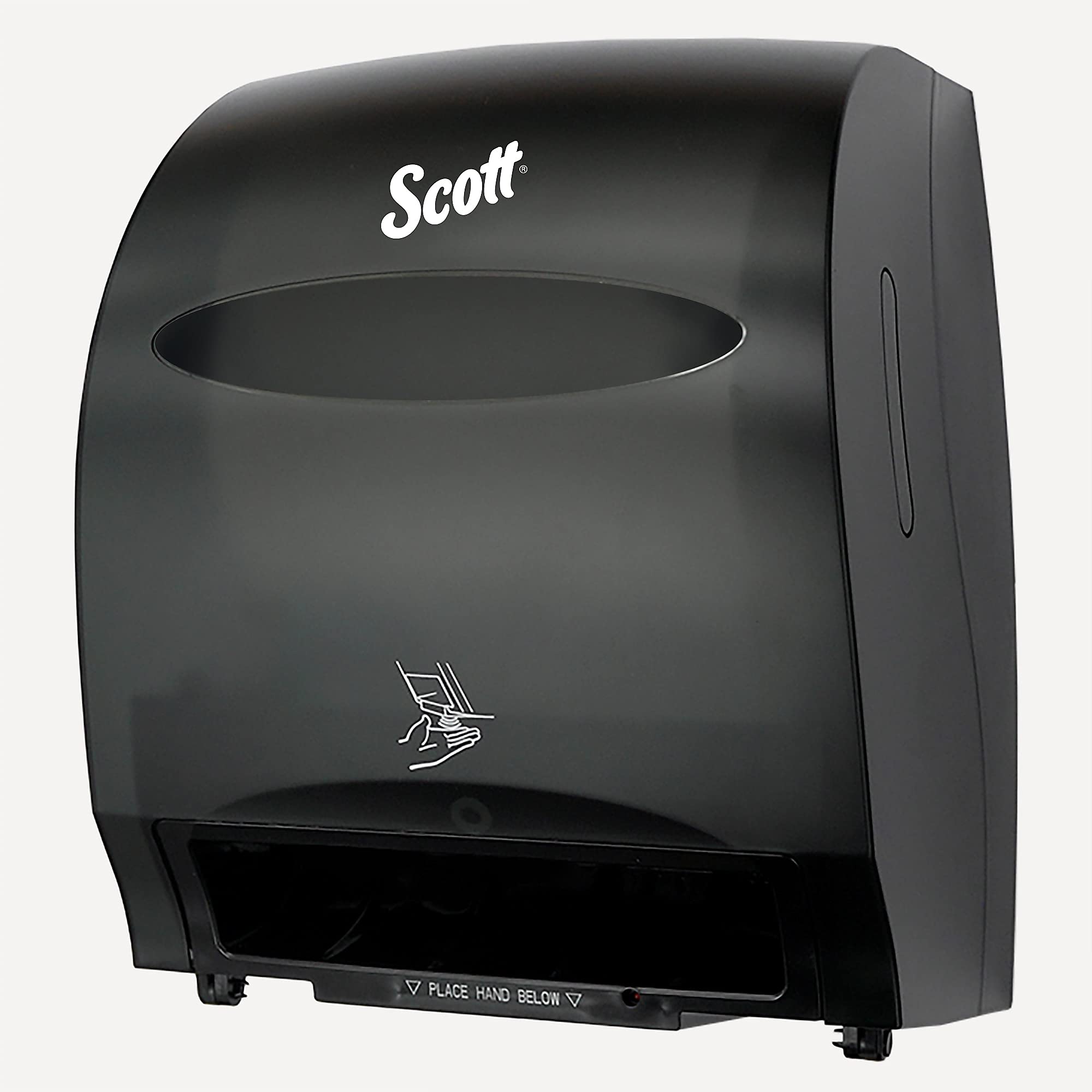 Scott 48860 Essential Electronic Hard Roll Towel Dispenser, 12.7W X 9.572D X 15.761H, Black