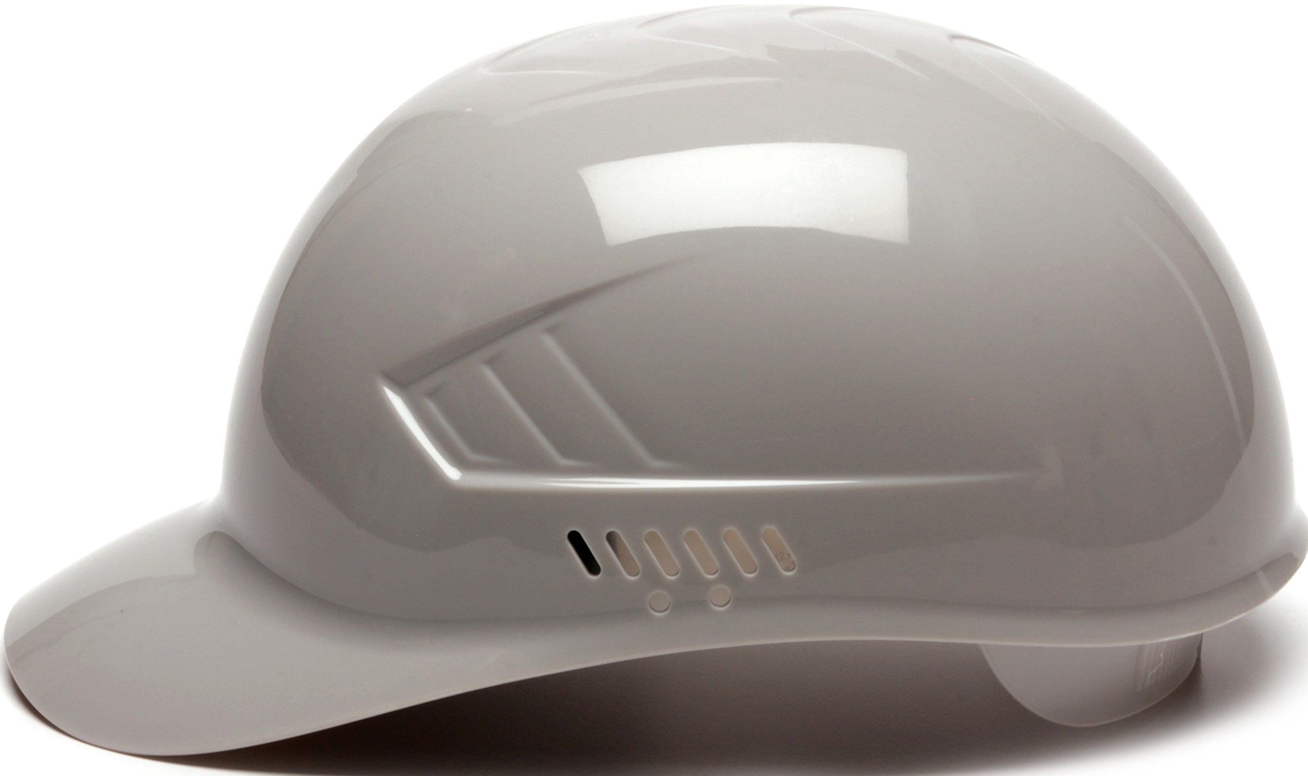 Pyramex Ridgeline 4 Point Glide Lock Suspension Bump Cap, Gray
