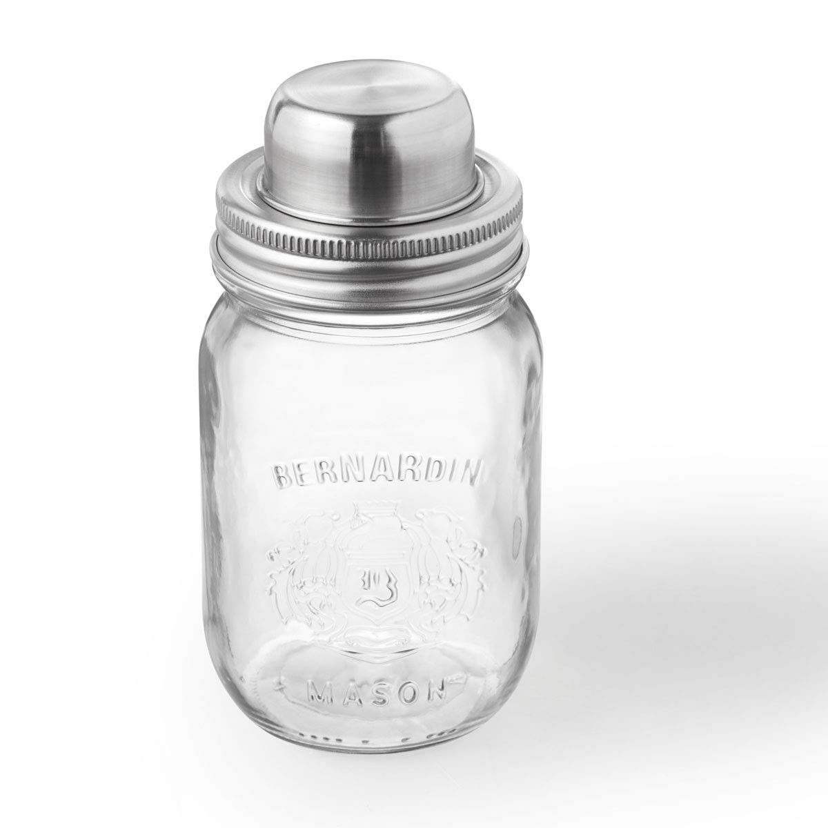 Starfrit 092977-006-0CDU Cocktail Shaker Lid and Pourer for Mason Jars, One Size, Silver