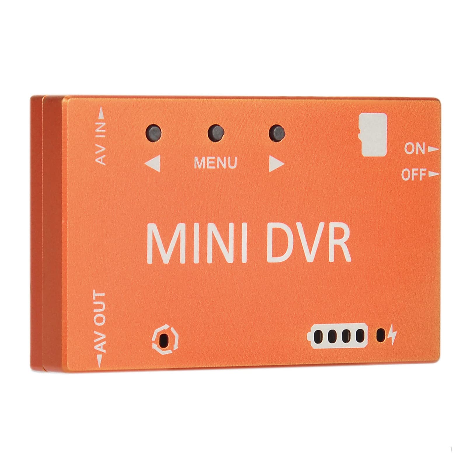 Sologood Mini FPV DVR Module 5.8Ghz FPV Goggles NTSC/PAL Switchable Built-in Battery Micro HD Digital Video Audio FPV Recorder for RC Models FPV Racing Drone Quadcopter(Orange)