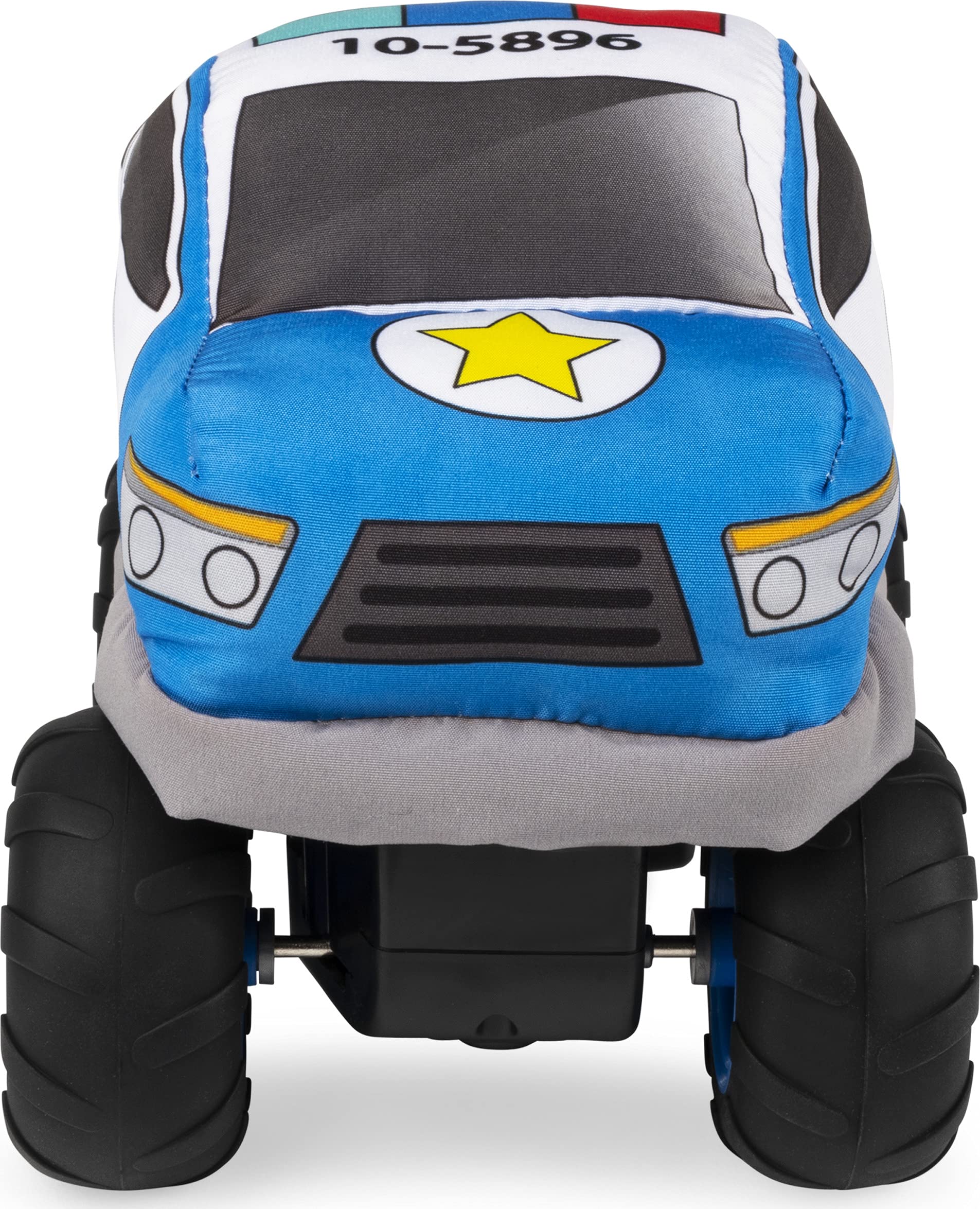 Spin Master Plush Power RC, Remote Control Police Car with Soft Body and 2-Way Steering, for Kids Aged 3 and Up