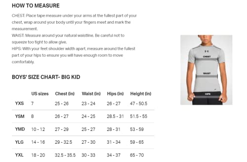 Under Armour Boys Tech Big Logo Printed Short-Sleeve T-Shirt, Black (005)/Black, Medium