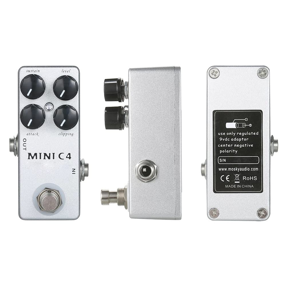 ZYZMH Mini C4 Compressor Guitar Effect Pedal True Bypass Guitar Pedal for Guitar Accessories