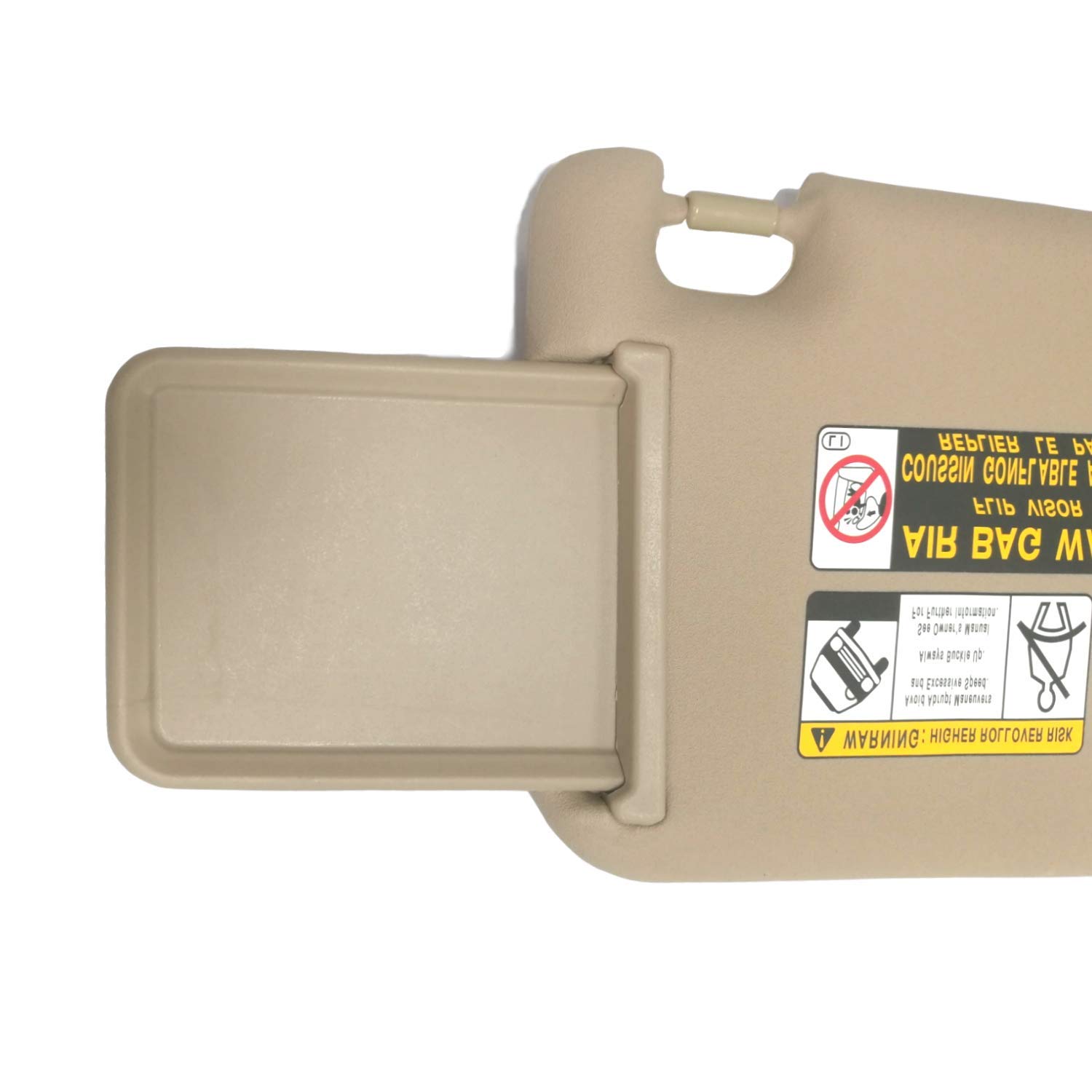 SAILEAD Sun Visor Replacement Compatible with Toyota RAV4 with Sunroof and Light 74320-42501-B2, for Year 2006 2007 2008 2009 2010 2011 2012 (Beige, Left Driver Side)