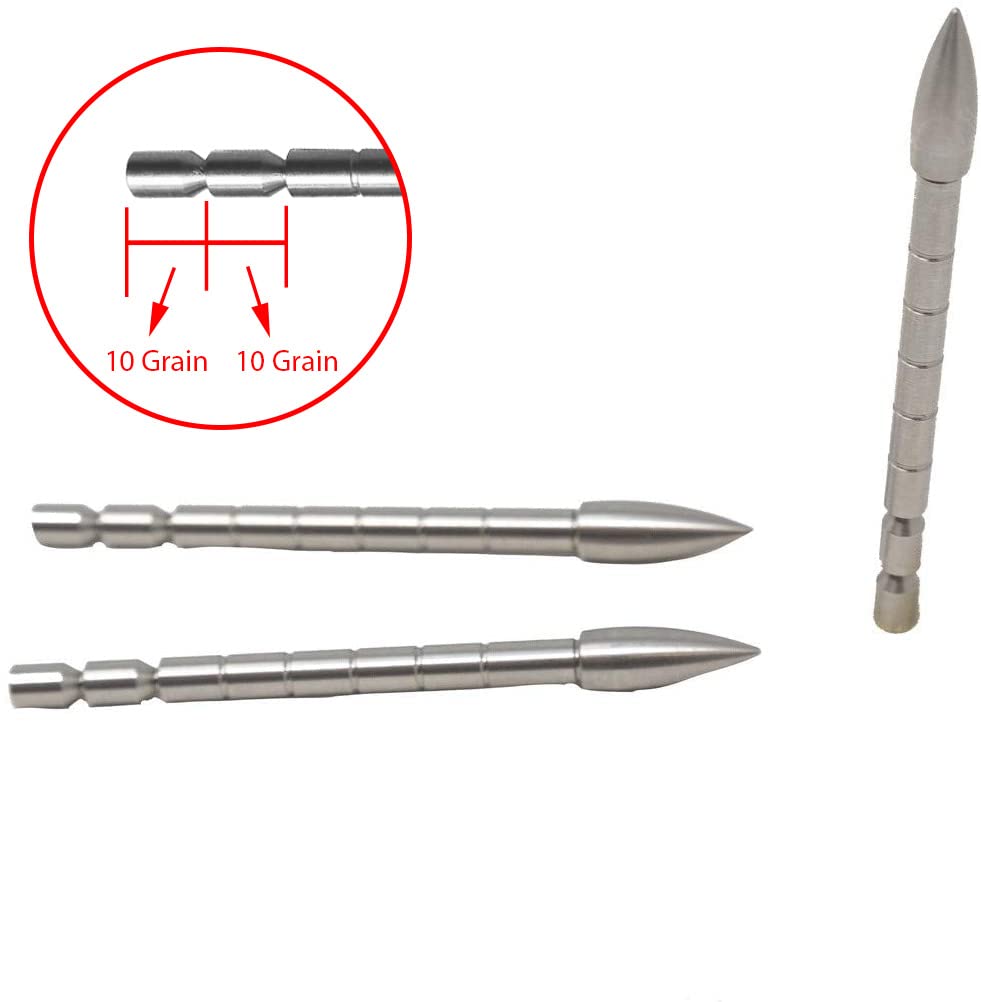 Southland Archery Supply Glue in Break Off Bullet Points .166 Stainless Steel Made in USA - 12/Pack