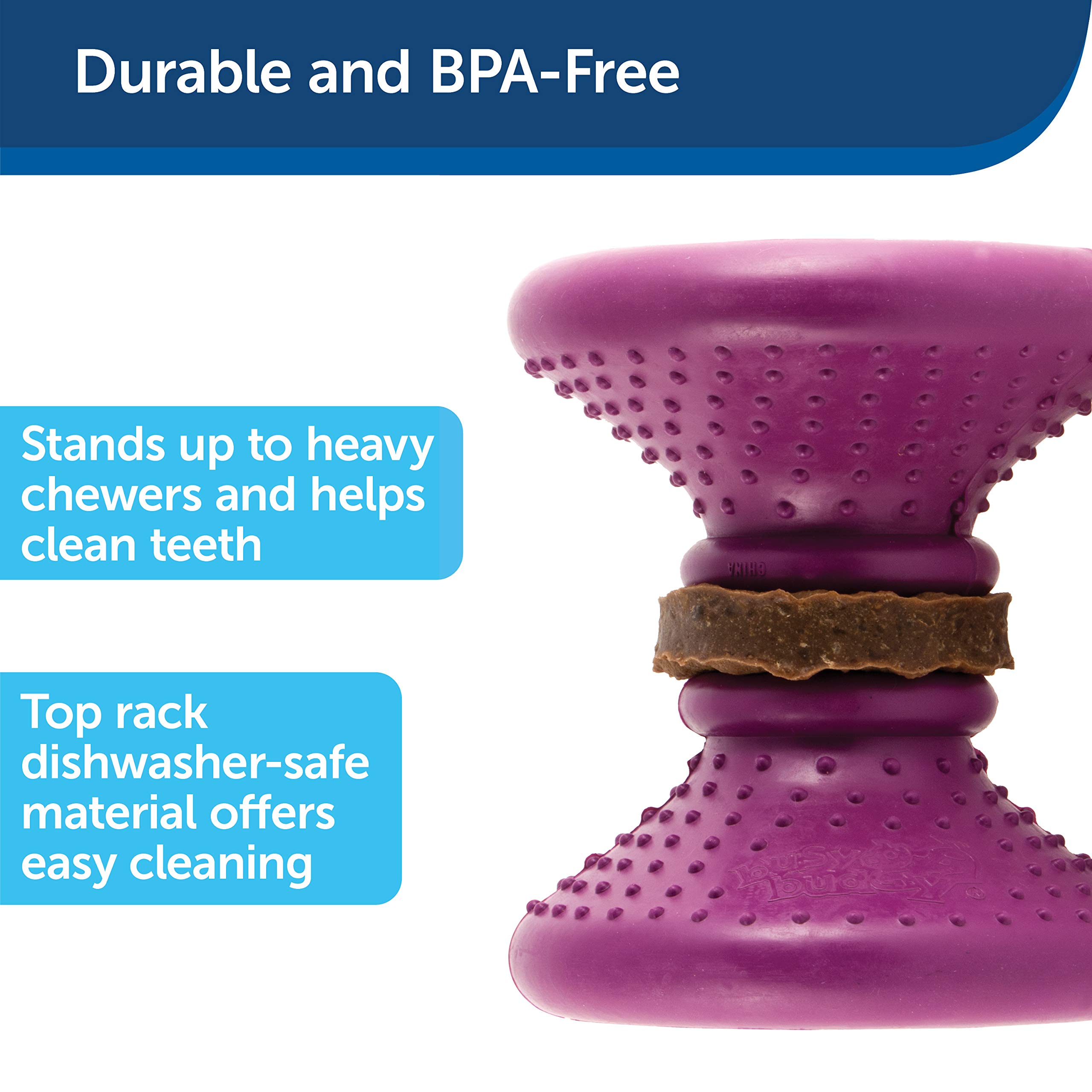 PetSafe Busy Buddy Ultra Woofer Treat Ring Dog Toy – Ultra Thick Treat Rings – Medium