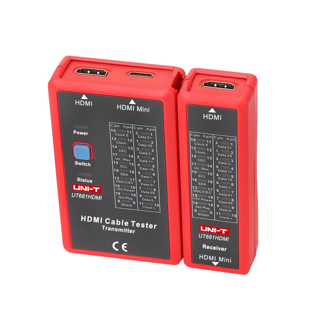 Signstek UNI-T UT681 Handheld HDMI Cable Tester with Fast Line Collocation for HDMI and Mini-HDMI Connections