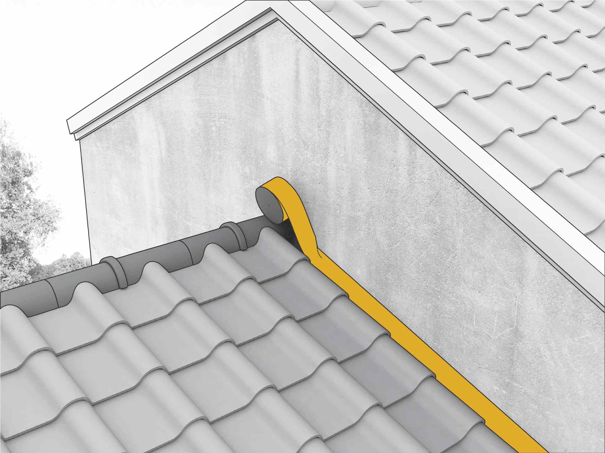 Sika Multiseal, Tear-resistant self-adhesive sealing strip, 150mm x 10m, Gray