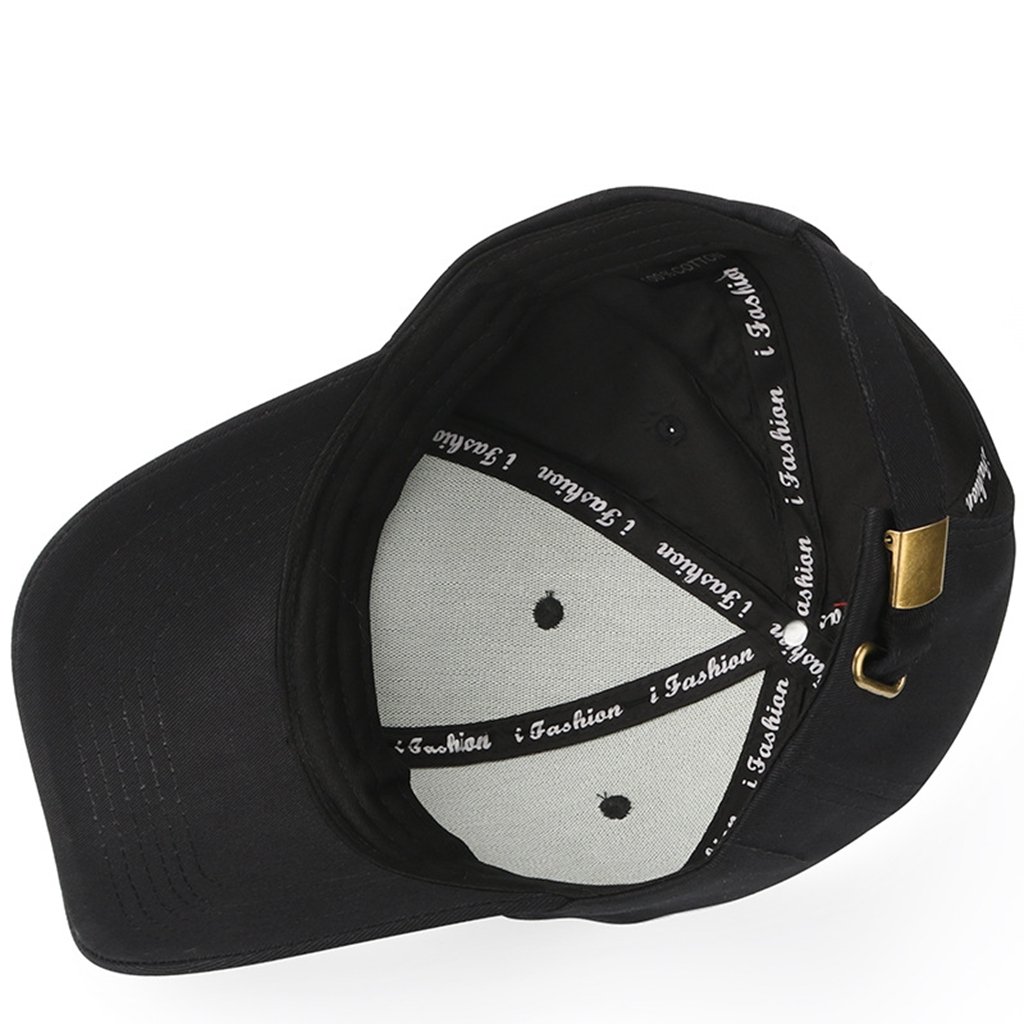Shop&Three Customized Adjustable Baseball Cap,Unisex Personalized Trucker Hats,Cowboy Hat Black