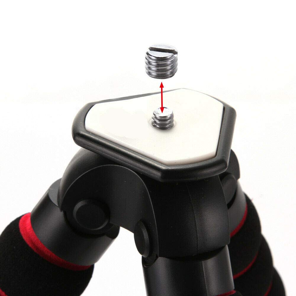 Runshuangyu Portable Octopus Flexible Tripod Stand, 1/4'' Screw Mounting, for Canon Nikon Sony Panasonic Pentax Olympus Camera Digital DV Gopro Action DSLR - Size M
