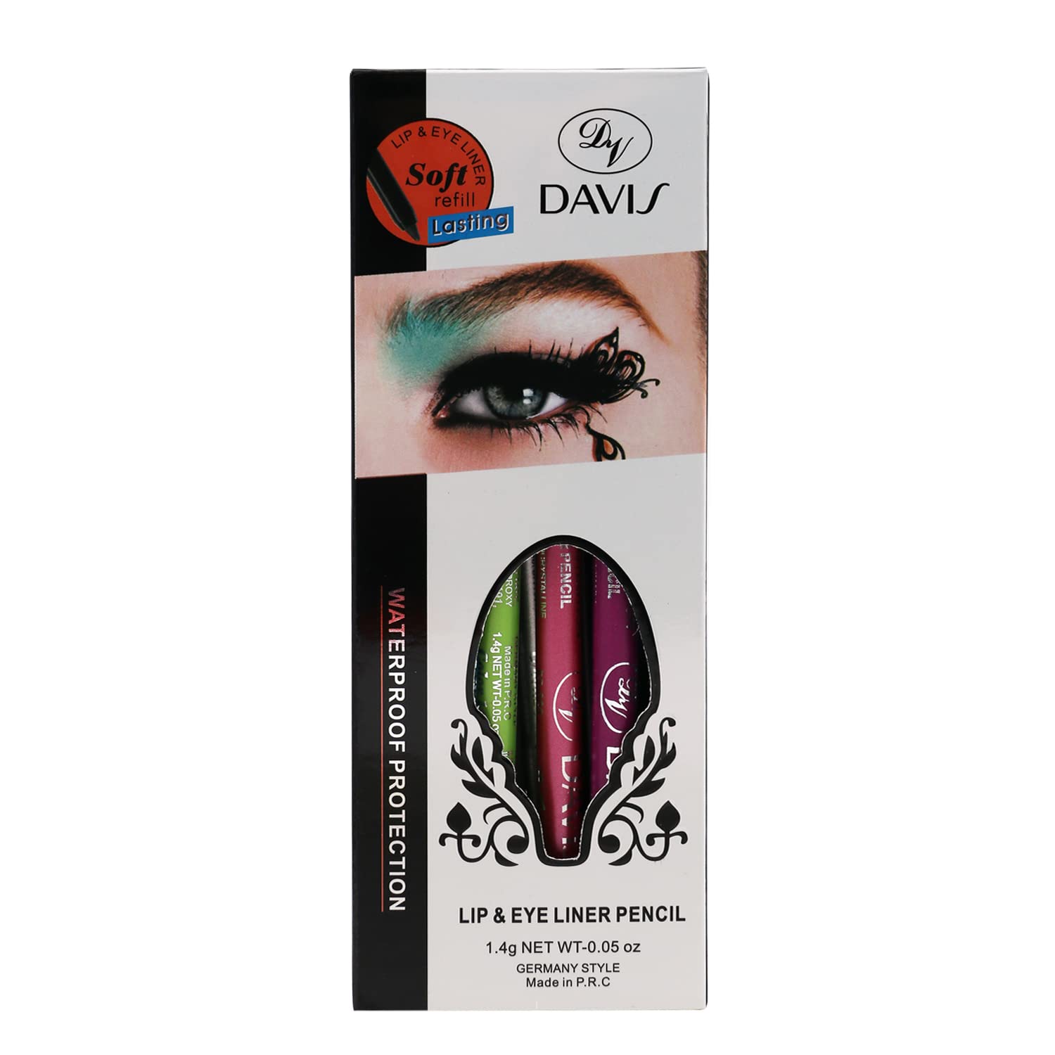 TWOMODE 13 Colors Eyeliner Pencil Colorful Eye Shadow Pencil Eyebrow Pen Glitter Matte for Women Eye&Lip Liner Professional Eye Makeup