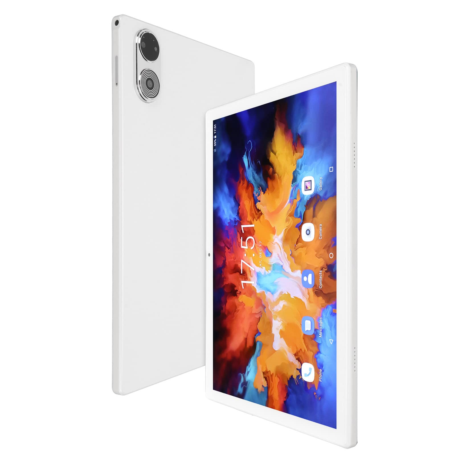 Tablet, AU Plug 100-240V 10.1 Inch Tablet Front 8MP Rear 20MP Octa Core Processor for Work (White)