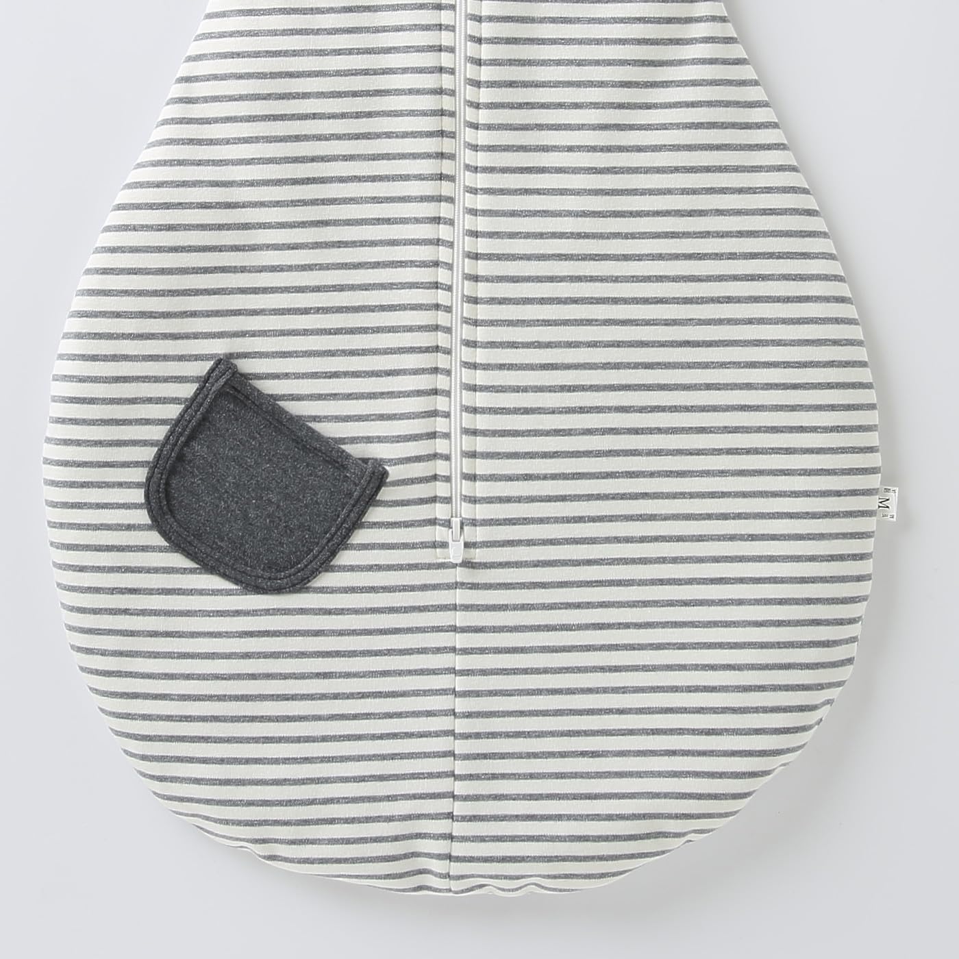 ZIGJOY Baby Transition Swaddle Sack, 0.5 TOG Snug Fit Baby Swaddle with 2-Way Zipper, 100% Cotton Self-Soothing Sleep Sack for Better Sleep, Stripe, 0-3 Months