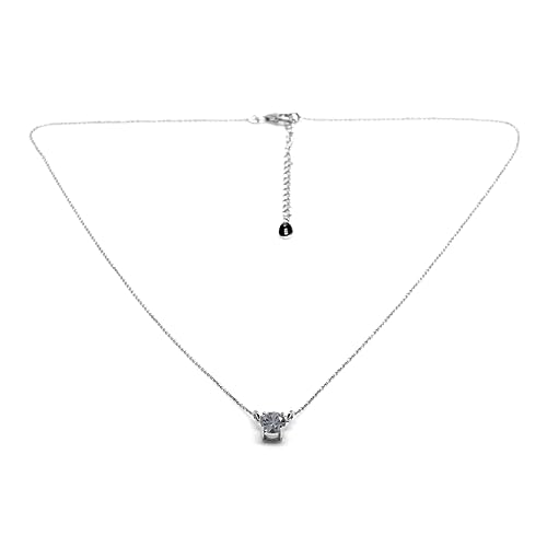 Silvershake Simulated Color Change Alexandrite 925 Sterling Silver Pendant with 16 to 18 Inch Adjustable Chain Necklace