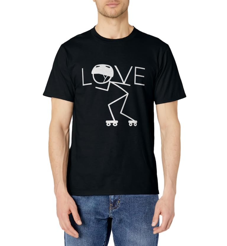 Roller Derby Girls Women Roller Skating Team Gifts Love T-Shirt