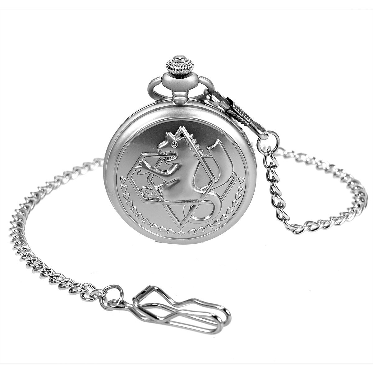 SIBOSUN Fullmetal Alchemist Pocket Watch with Chain Box for Cosplay Accessories Anime, The Alchemist Pocket Watch