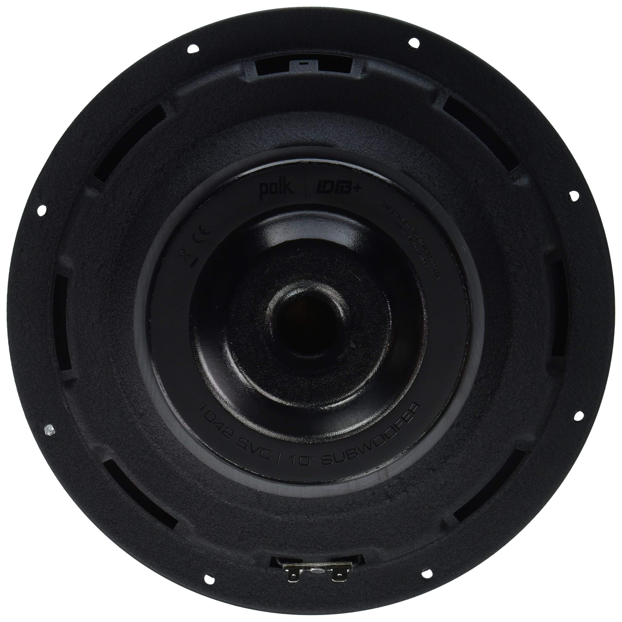 Polk Audio DB+ 10 Inch 1050 Watt 4 Ohm SVC Marine & Car Subwoofer | DB1042SVC (Renewed)