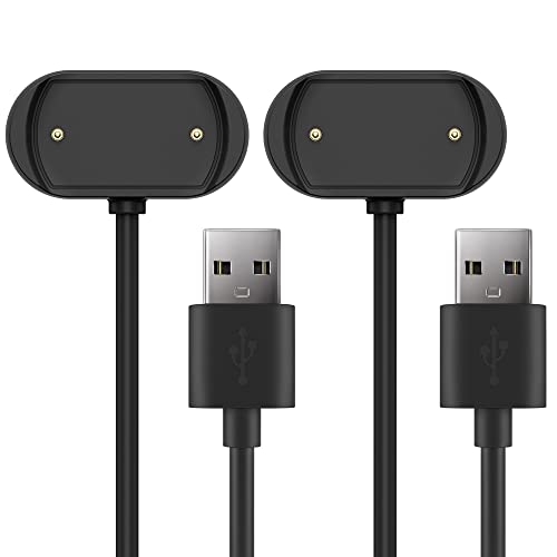 TUSITA Charger Compatible with Amazfit GTR 4, GTR 3, GTR 3 Pro, GTS 3, GTS 4, T-Rex 2 (1M,2-Pack)
