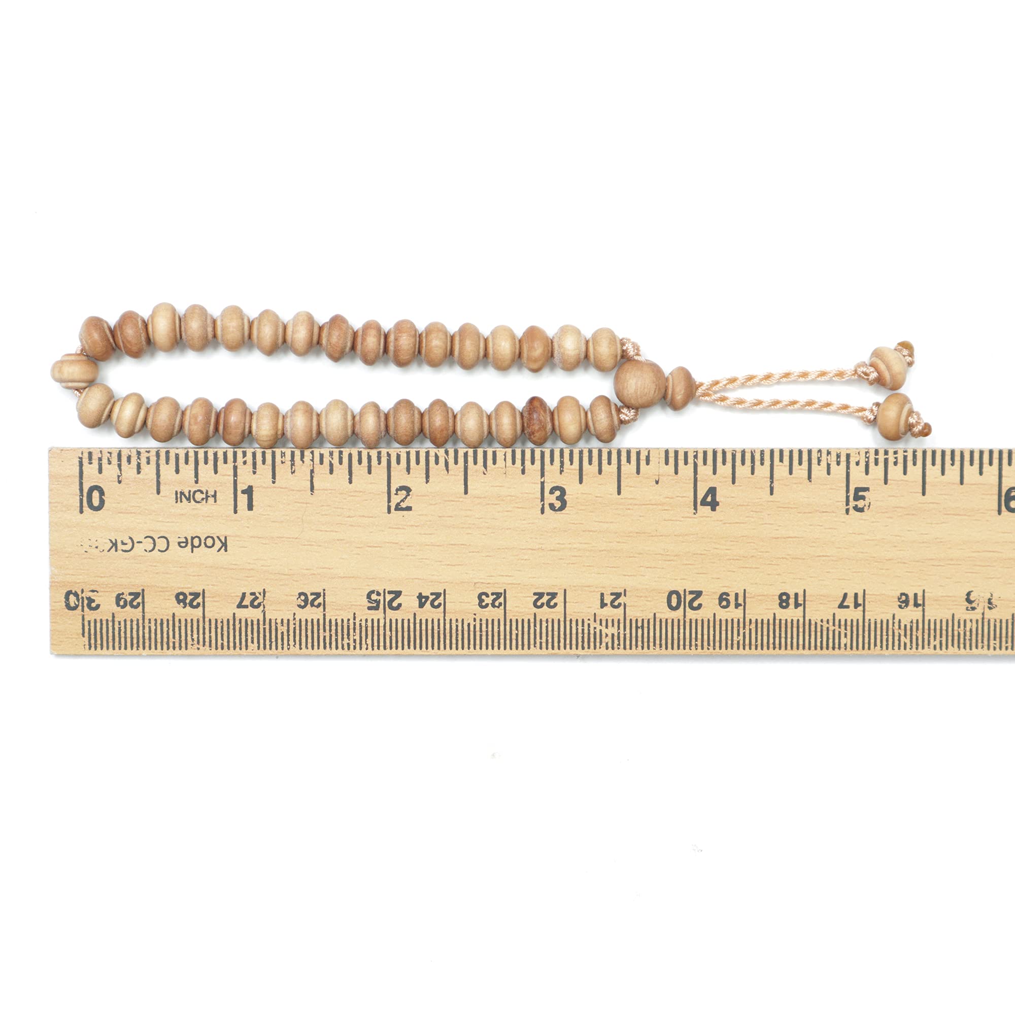 Set of 3 Hand-Made Exotic Tamarind, Ironwood and Sandalwood Tree Tasbih Bracelets 33-Beads
