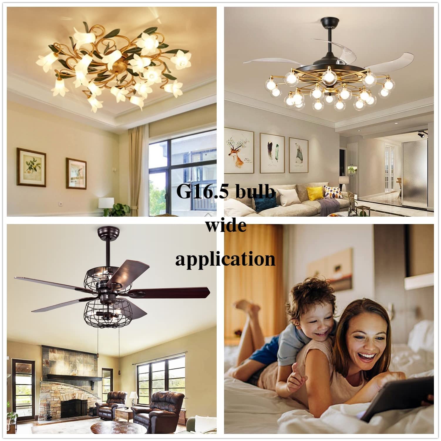 winsaLED Chandelier Light Bulbs, 12 Pack E12 LED Bulb, 40W Equivalent 400lm, Daylight 4000K G16 1/2 Global Light Bulbs, 90+ CRI for Ceiling Fan Light Bulbs