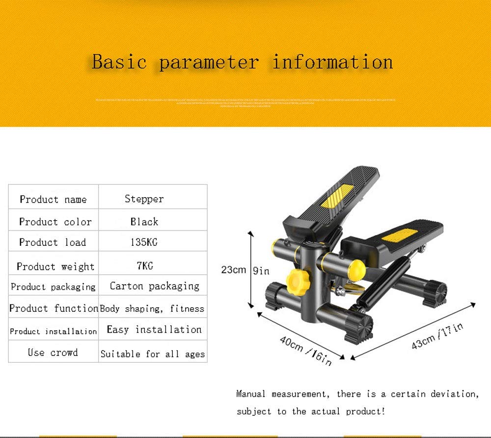 Stepper with Mini Fitness Equipment, Stepper with Resistance Band and LCD Display, Bicycle with Load Capacity of 300lbs, Mini Stepper with Resistance Band
