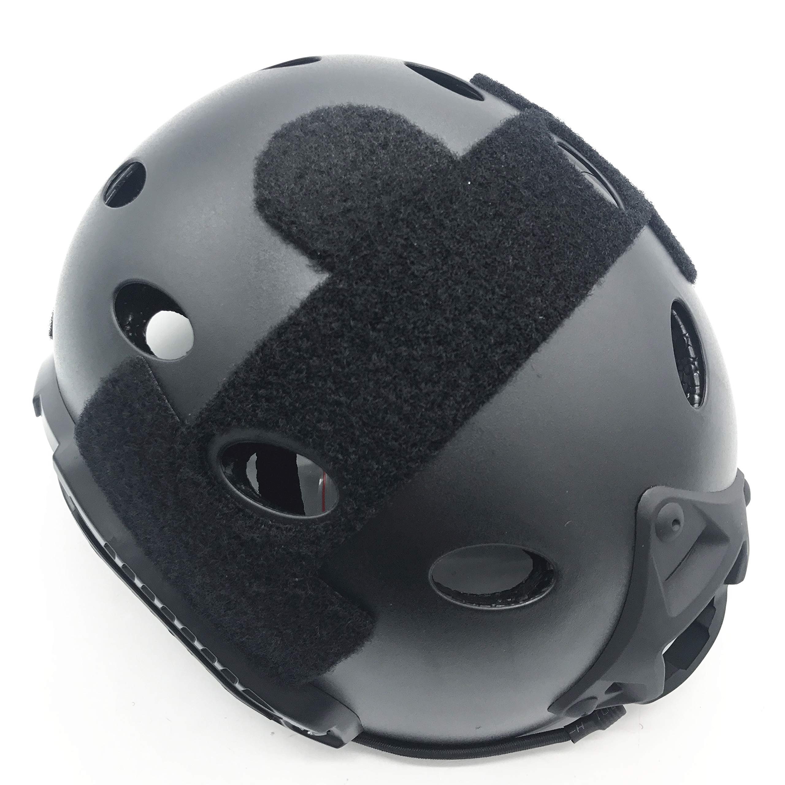 Willbebest PJ Type Airsoft Tactical Multifunctional Fast Helmet with Visor Goggles Version Black, Comes with a Half Face Metal Mesh Airsoft Mask