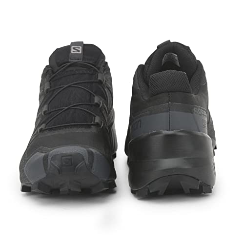 Salomon Speedcross 5 Trail Running Shoes for Men, Black/Black/Phantom, 13