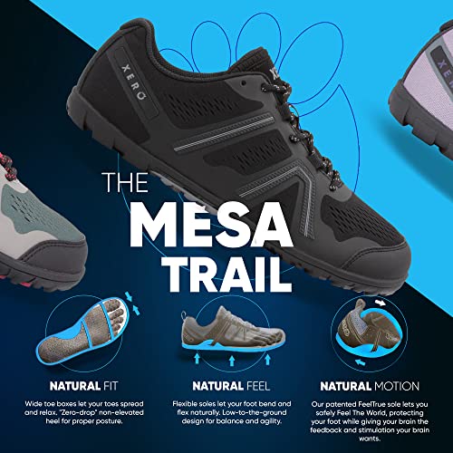 Xero Shoes Men's Mesa Trail, Black, 9