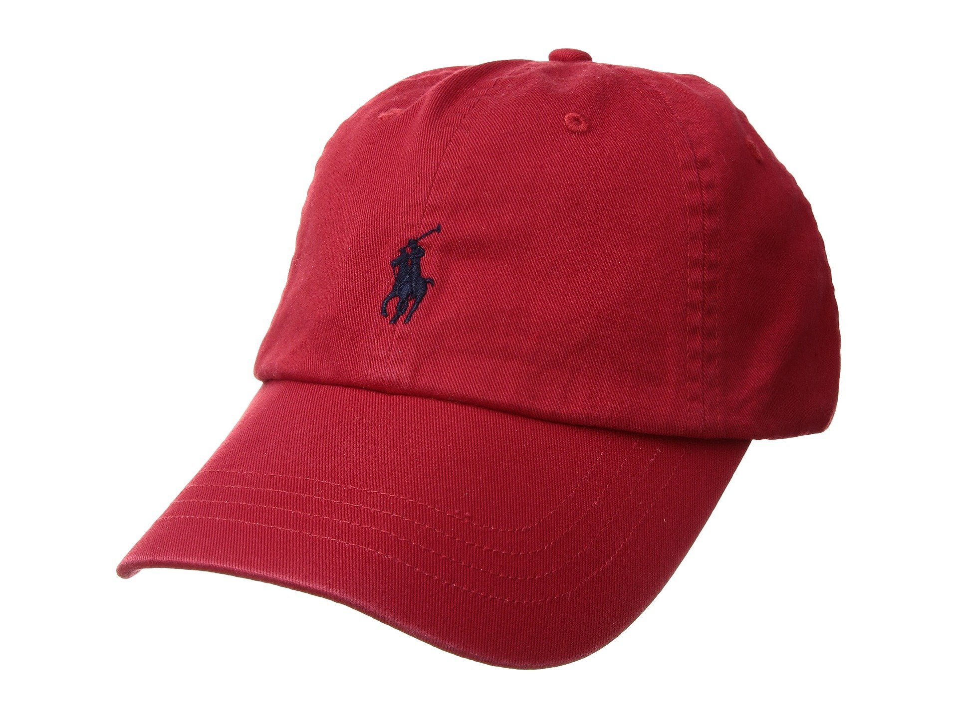 Polo Ralph Lauren Men's Classic Pony Logo Hat Cap (BSR RL2000 Red) One Size