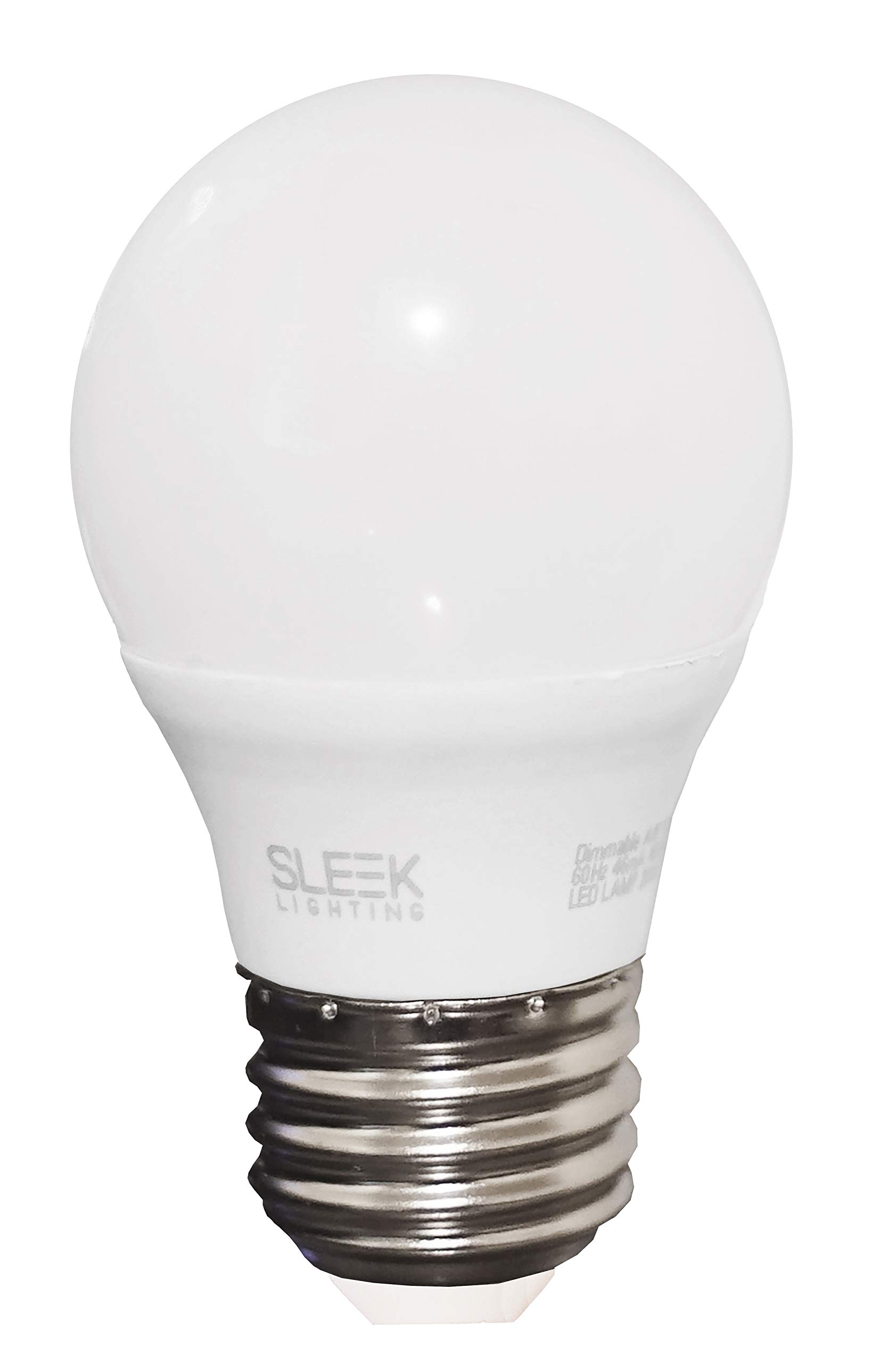 SleekLighting 5.5W A15 Dimmable LED Lightbulb (6 Pack) - General-Purpose Household Lighting Bulb -Warm White (3000k) - 450lm, HL Chip, 240 Degree, E26, UL & ES Listed - Uses 5.5 Watts of energy, 120 V