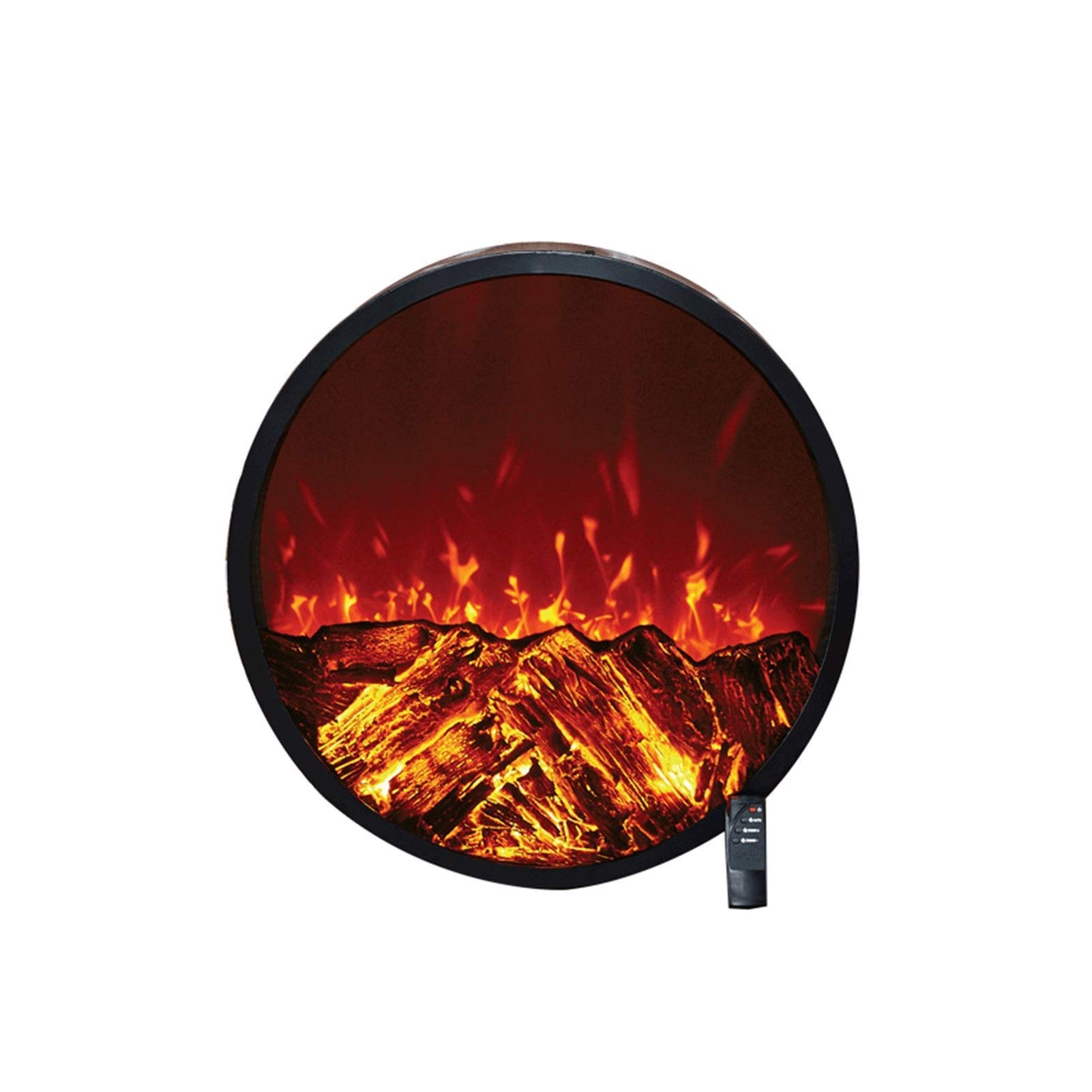 ROLTIN Electric Fireplace Stove Round Arched Arc Decorative Fireplace Core Embedded Simulation Fire Electronic Fireplace Home
