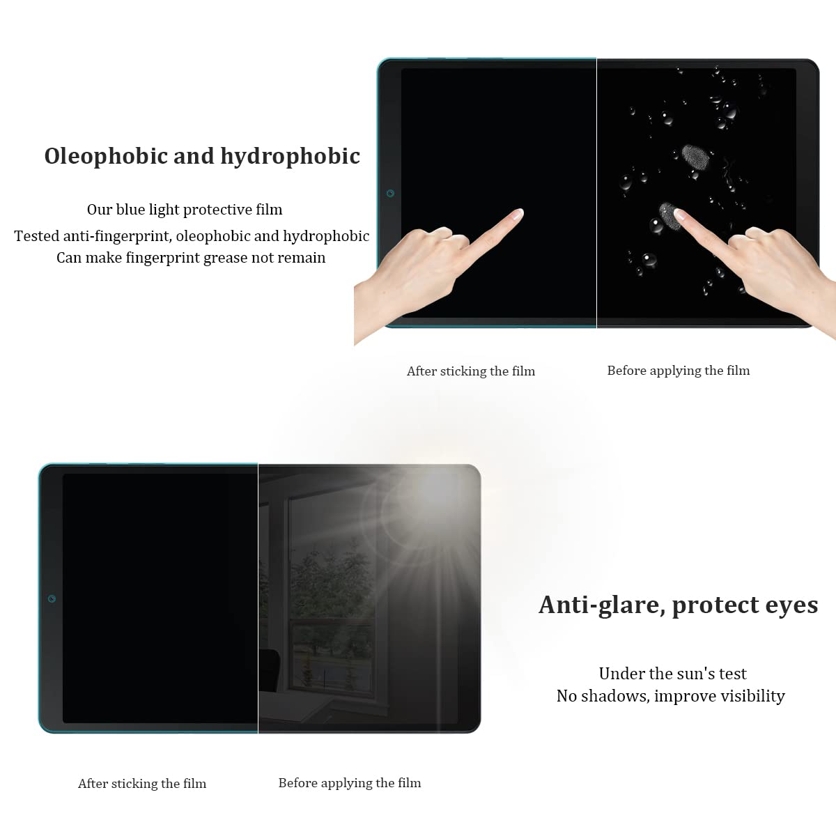 XinWoTuo [2 Pack] Blue Light and Anti-Glare Screen Protector for Samsung Galaxy Tab A 8.0 inch 2019 (SM-T290 T295 Model)