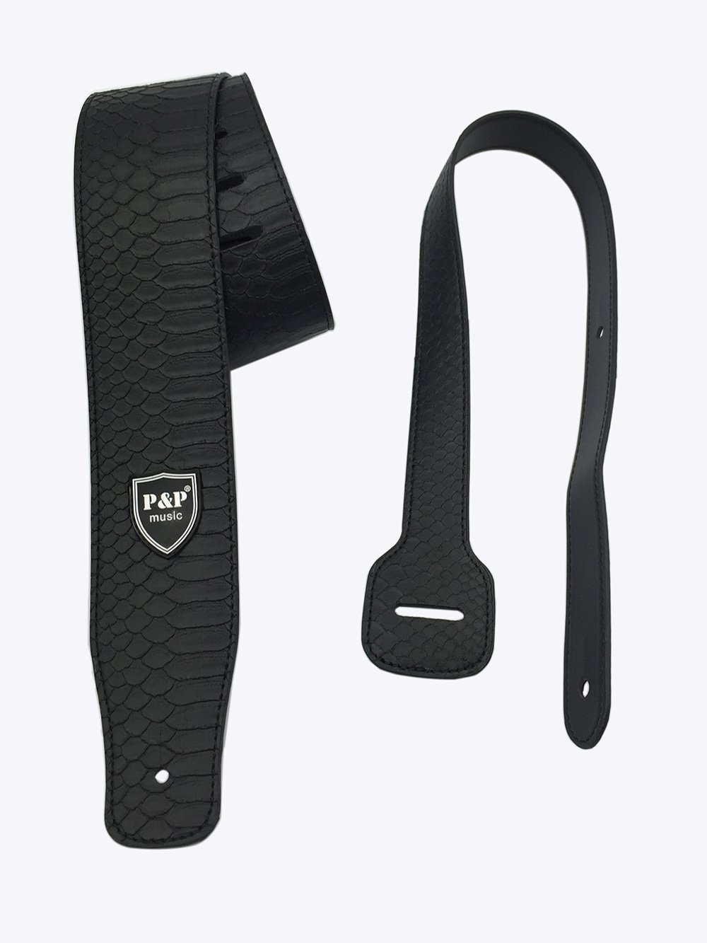 Serpentine Adjustable length Guitar Strap, PU Leather Strap For Electric Guitar, Acoustic Guitar and Bass