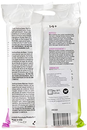 Polyform Super Sculpey Ultralight White, Lightweight, Non Toxic. Soft, Sculpting Modeling Polymer clay, Oven-bake clay, 8 oz bar. Great for all advanced sculptors, artists and cosplayers.