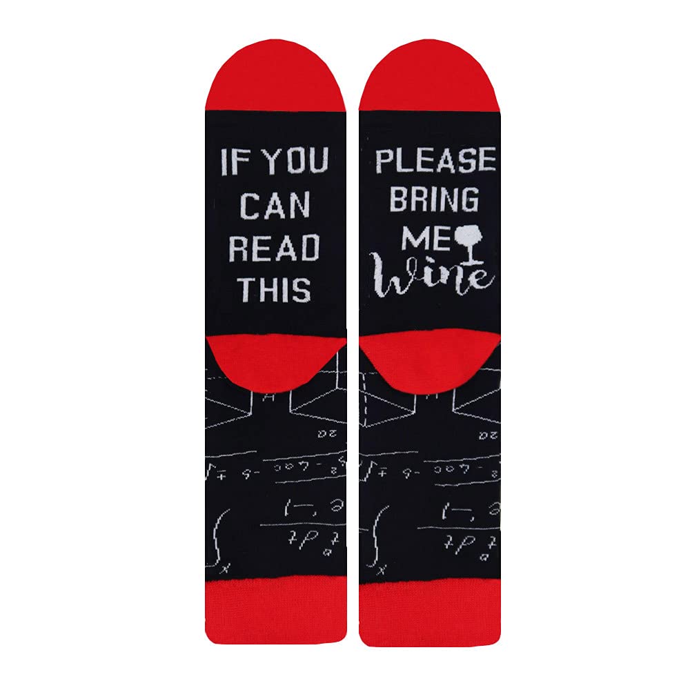 Valentines Day Gifts for Math Teacher, Math Teacher Funny Wine Glass Gift Set, Math Teacher Must Haves