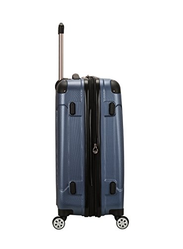 Rockland Hardside Expandable Luggage with Spinner Wheels, Blue, 28-24-20-Inch