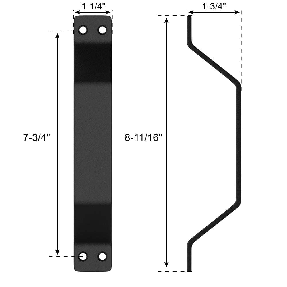 WINSOON 7.5FT Single Sliding Barn Door Hardware Kit with Sliding Barn Door Handle