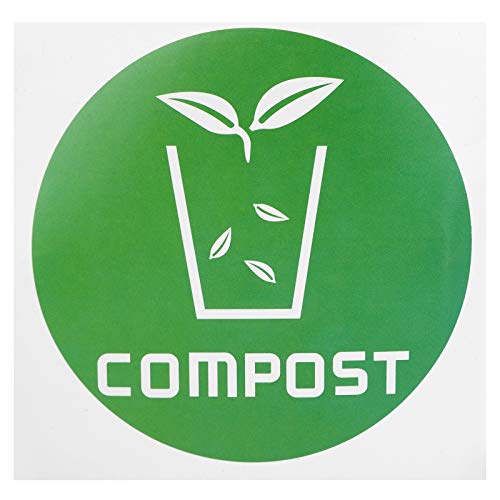 Round red bin Stickers for 13×12×2 60pcs Set Round Recycle Trash Compost Sticker Decal for Trash Garbage containers Recycle Bins