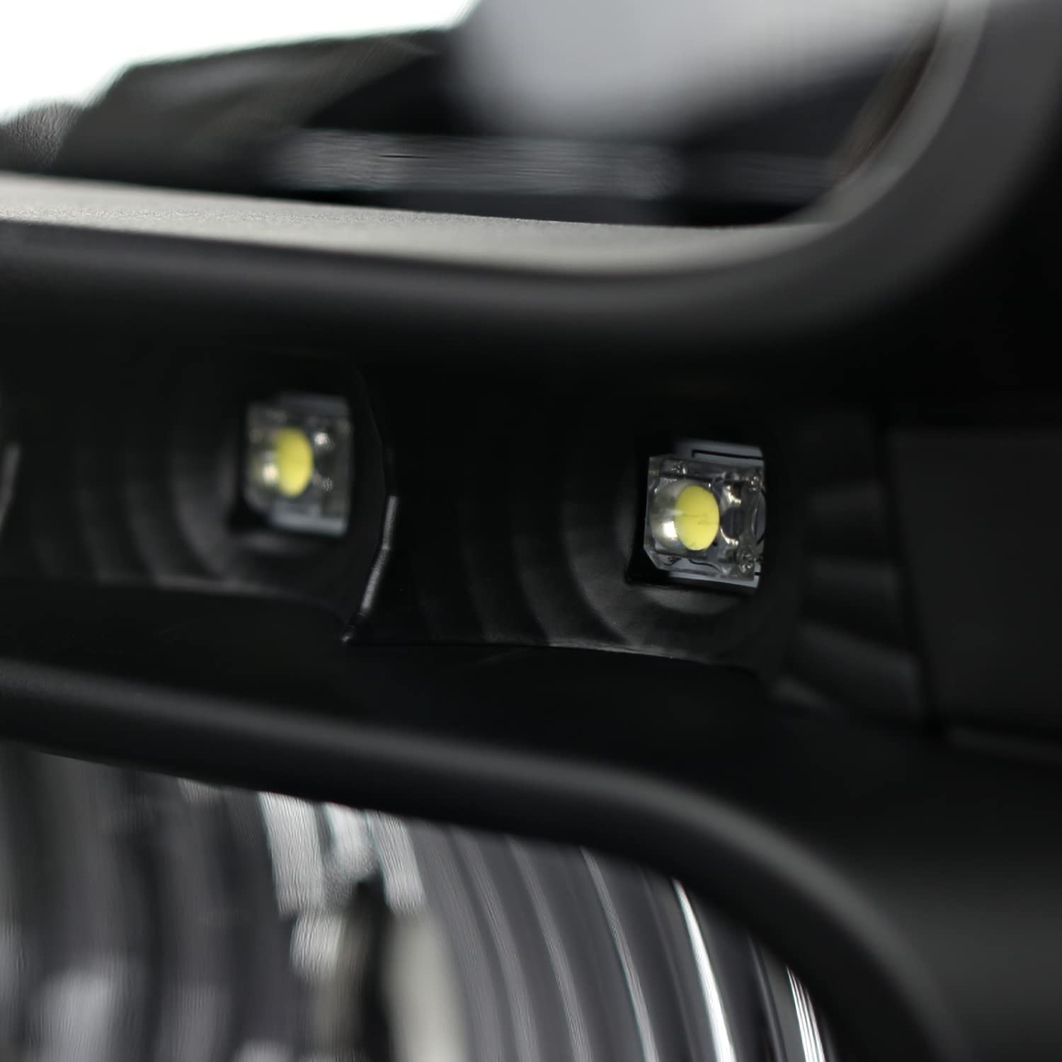SPEC-D TUNING 1Pc Black Clear Led Headlights Compatible with 1999-2004 Ford F250 F350 F450 Super Duty, 2000-2004 Ford Excursion, L+R Pair Head Light Lamp Assembly