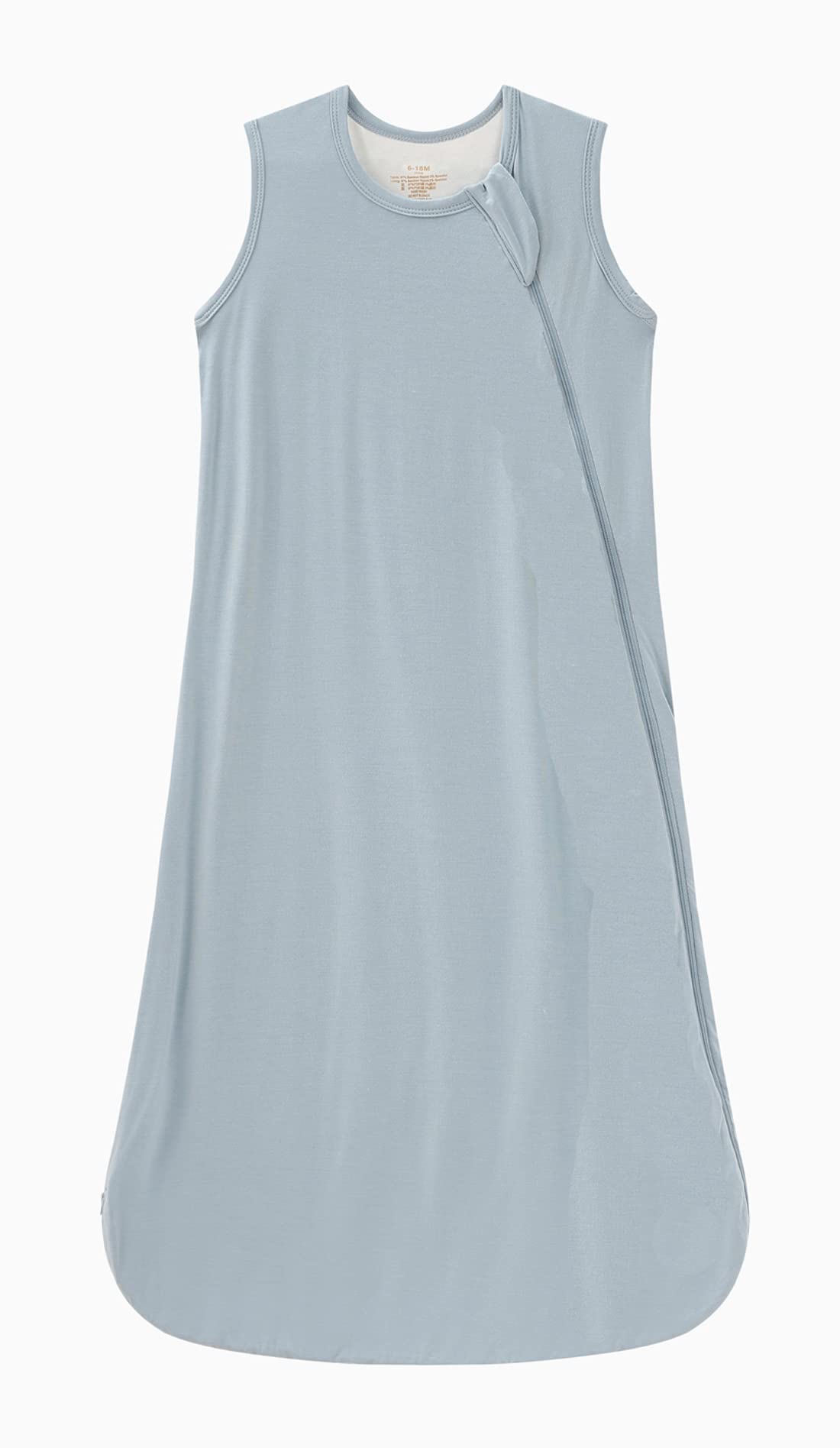 Unisex Baby Viscose from Bamboo Sleep Sack Sleeping Bag Infant Boys Girls Wearable Blankets, 0.5 TOG(Dusty Blue, 6-18M)